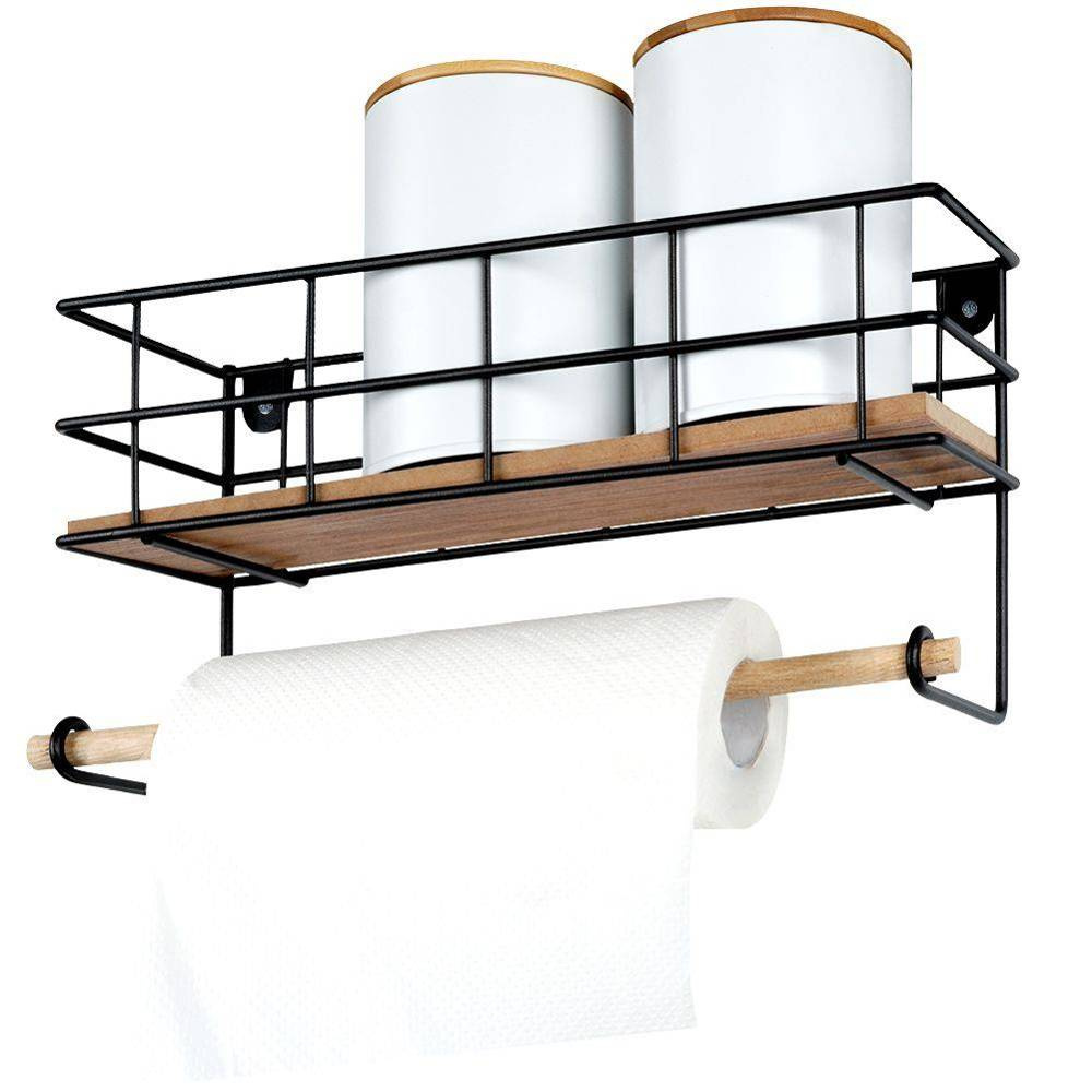 Wieszak na ręcznik papierowy uchwyt kuchenny półka ścienna na przyprawy ...