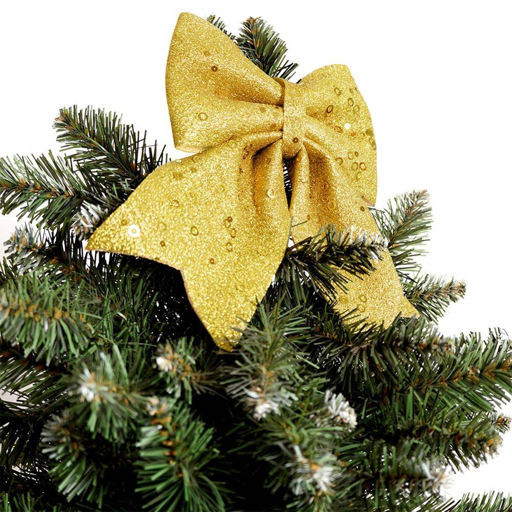 Kokarda dekoracyjna na choinkę czerwona 29 cm | Sklep Kuchnioland.pl