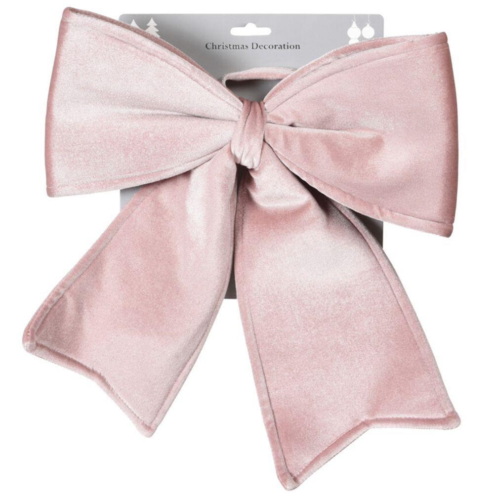Kokarda dekoracyjna ozdobna różowa welurowa na choinkę święta Boże ...